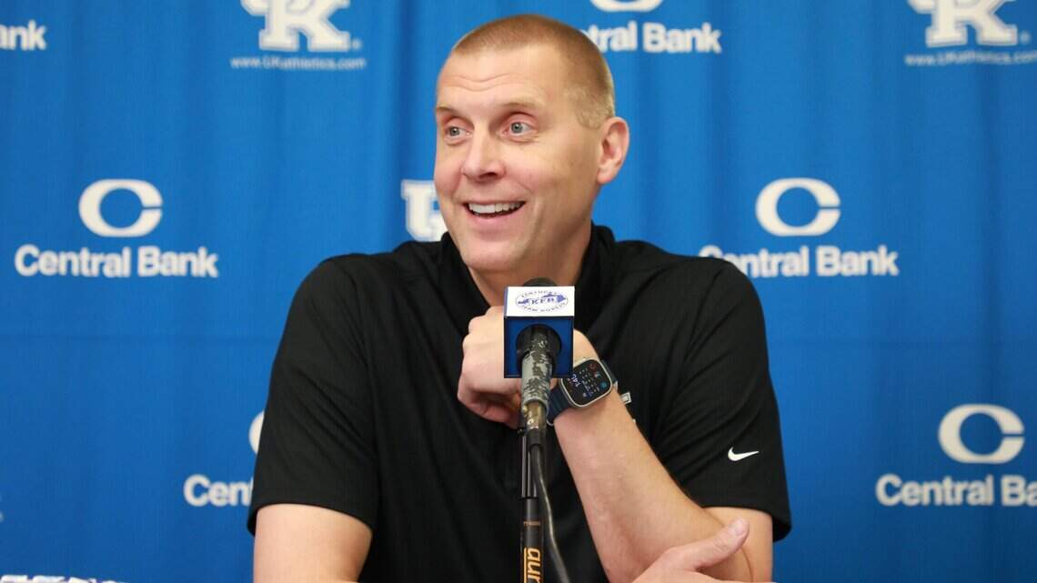 Kentucky basketball coach Mark Pope summer press conference | Lexington ...