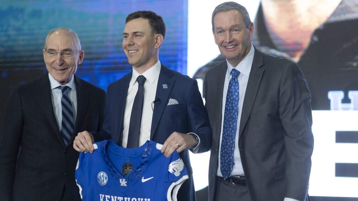 Kentucky basketball coach Mark Pope talks about Will Stein | Lexington ...