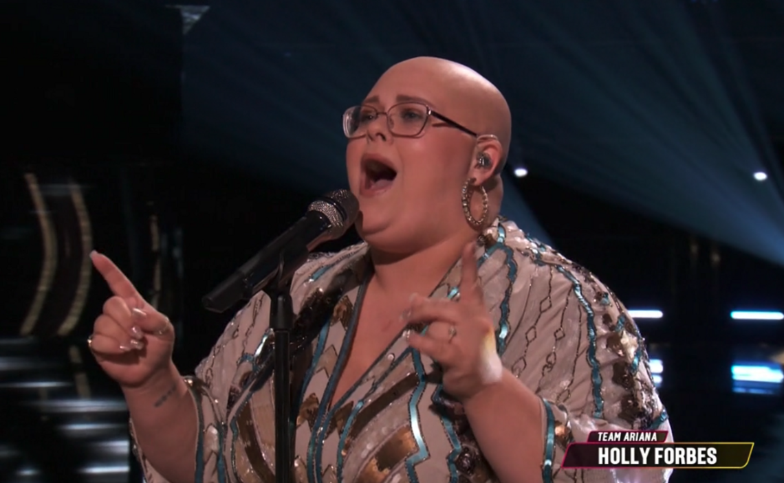 Team Ariana’s Holly Forbes impresses on ‘The Voice’ live show ...