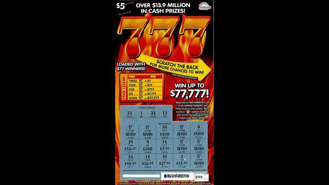 Louisville, KY man wins $77K on scratch-off 7-themed ticket | Lexington ...