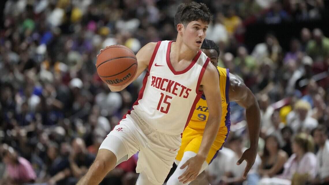 Reed Sheppard shines in NBA Summer League debut for Houston | Lexington ...