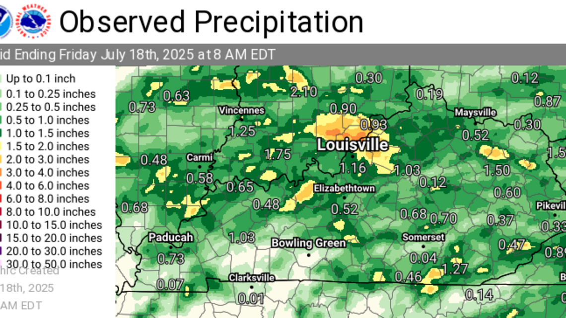 Heavy rainfall persists in Kentucky with more storms ahead | Lexington ...